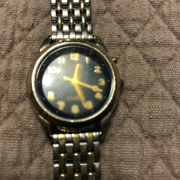 Fossil | Accessories | Vintage Fossil Star Master Watch Twotone Band ...